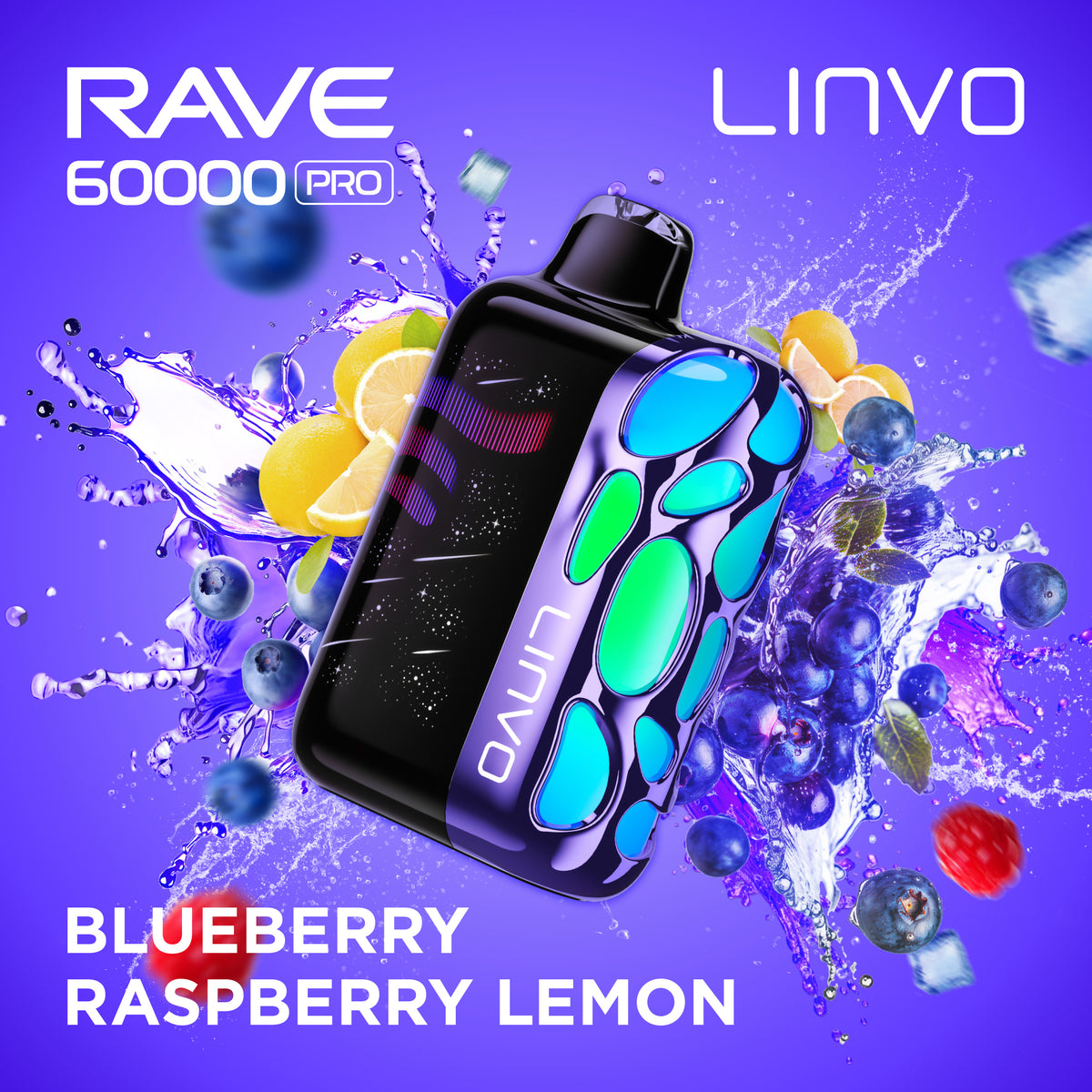 LINVO RAVE PRO - DISPOSABLE - BLUEBERRY RASPBERRY LEMON – OttawaVape