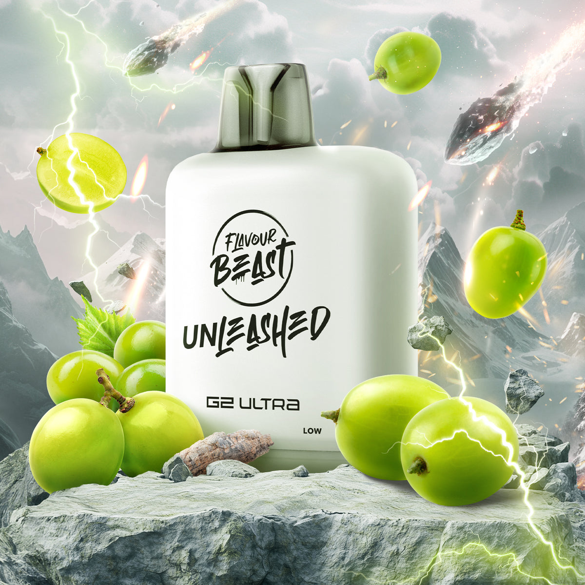 LEVEL X - FLAVOUR BEAST UNLEASHED G2 ULTRA POD - EPIC GREEN GRAPE ...