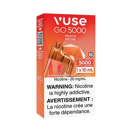 VUSE - DISPOSABLE - GO EDITION 5000 - PEACH – OttawaVape
