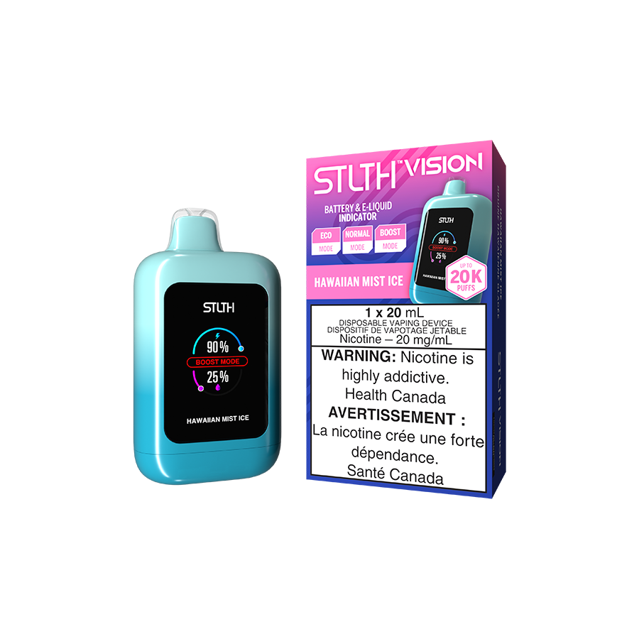 STLTH VISION DISPOSABLE - 20K - HAWAIIAN MIST ICE – OttawaVape