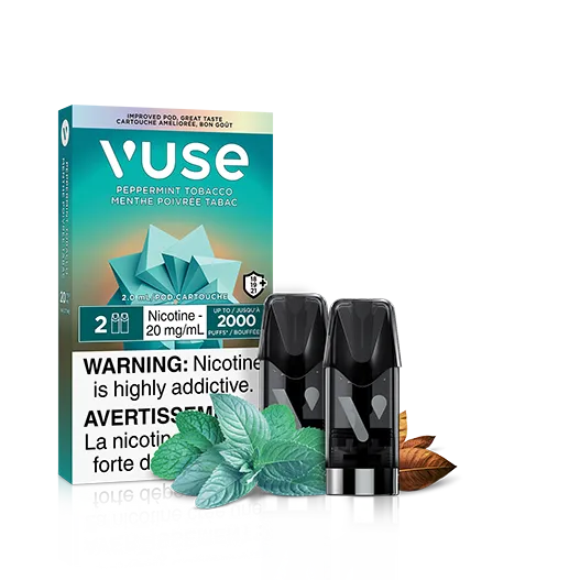 VUSE - CLOSED PODS - (2 PACK) - PEPPERMINT TOBACCO – OttawaVape
